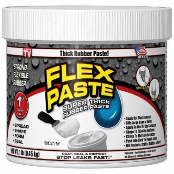 Flex Paste 1 Lb. Rubber Sealant, White – Iverybers