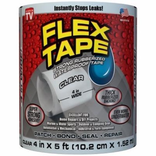 Flex Tape 4 In. x 5 Ft. Repair Tape, Clear – Iverybers