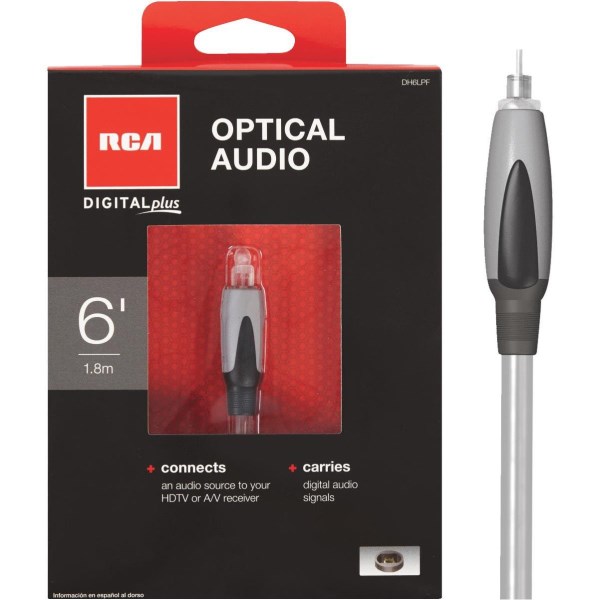RCA 6 Ft. Gray Audio Optical Cable – Iverybers
